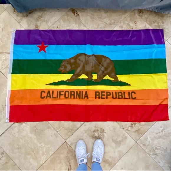 Other | California Republic Rainbow Pride Flag 3x5 | Poshmark